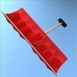 Snow Shovel 3D Model - FlatPyramid