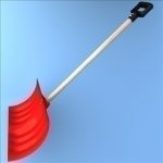 Snow Shovel 3D Model - FlatPyramid