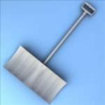 Snow Shovel 3D Model - FlatPyramid