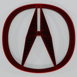 Acura Logo HD 3D Model - FlatPyramid