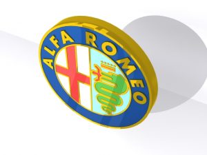 Alfa Romeo Logo 3D v2 3D Model - FlatPyramid