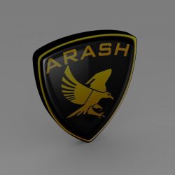 Arash Logo 3D Model - FlatPyramid