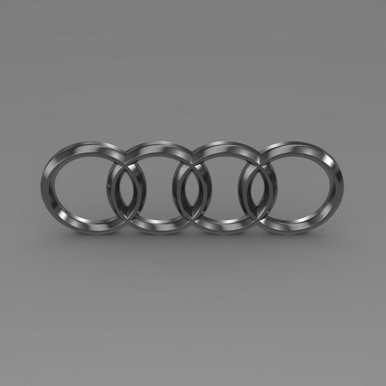 Audi Logo v1 3D Model - FlatPyramid