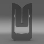 AZLK Logo 3D Model - FlatPyramid