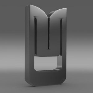 AZLK Logo 3D Model - FlatPyramid