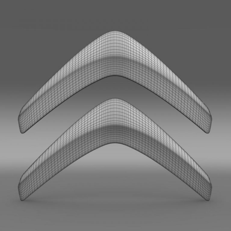 Citroen Logo v1 3D Model - FlatPyramid