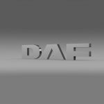 DAF Logo 3D Model - FlatPyramid