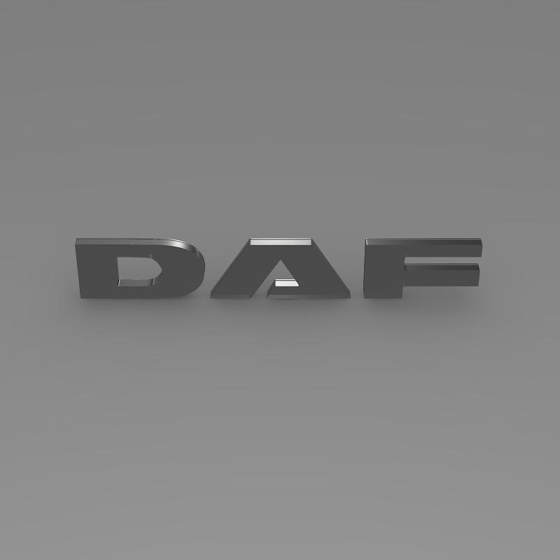 DAF Logo 3D Model – Buy DAF Logo 3D Model | FlatPyramid