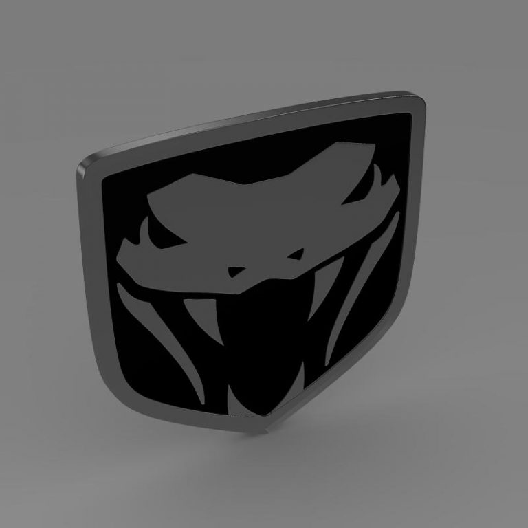 Dodge viper fangs 2003 logo 3D Model - FlatPyramid