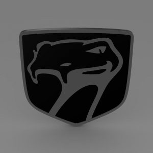 Dodge viper sneaky pete 1992 logo 3D Model - FlatPyramid