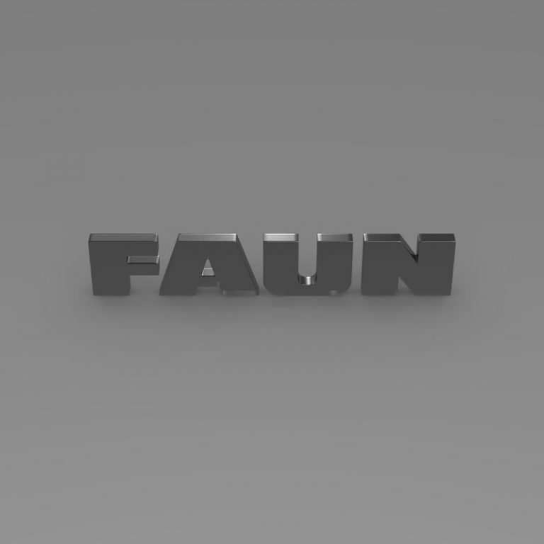Faun Logo 3D Model - FlatPyramid