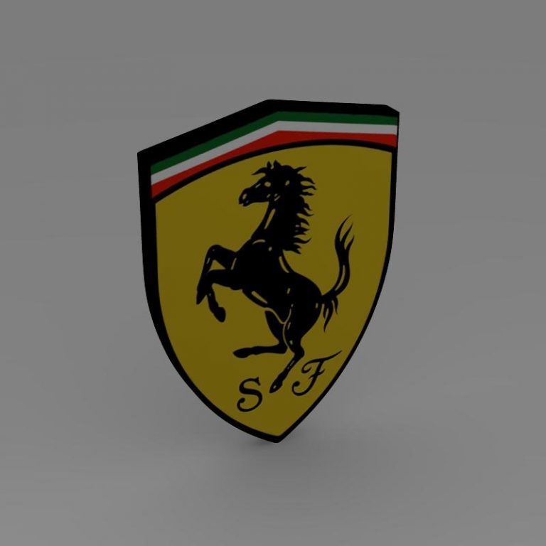 Ferarri Logo 3D Model - FlatPyramid