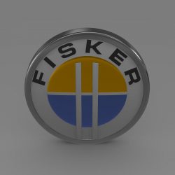 Fisker Logo 3D Model - FlatPyramid