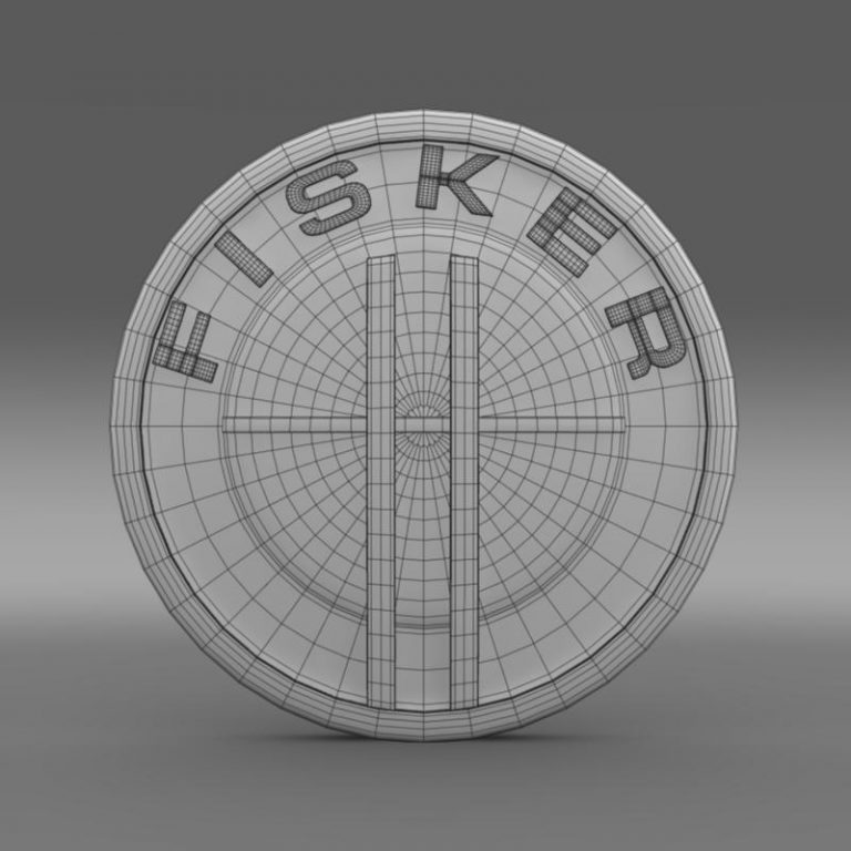 Fisker Logo 3D Model - FlatPyramid