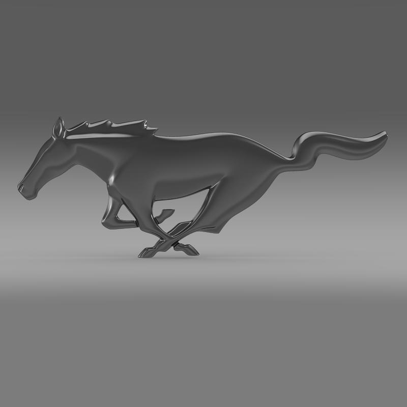 Ford Mustang 2009 3d Logo 3D Model - FlatPyramid