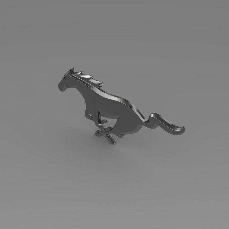 Ford Mustang New Logo 3D Model - FlatPyramid
