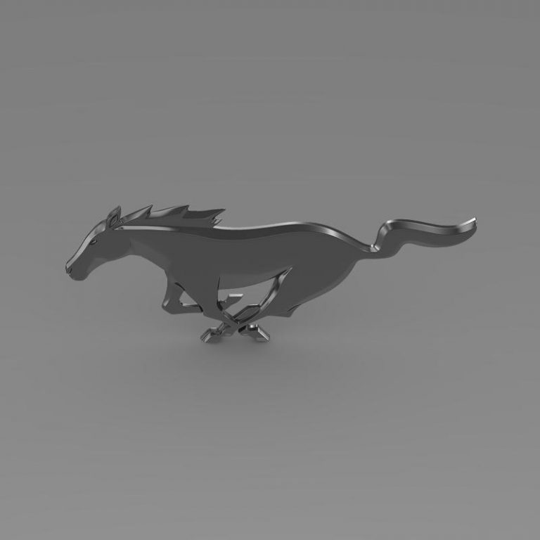 Ford Mustang New Logo 3D Model - FlatPyramid