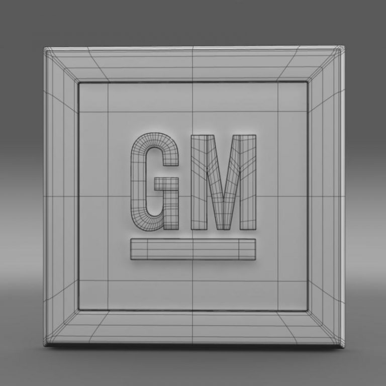 GM Logo 3D Model - FlatPyramid