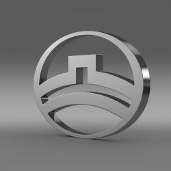 Great Wall Logo 3D Model - FlatPyramid