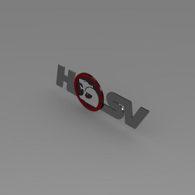 HSV Logo 3D Model - FlatPyramid