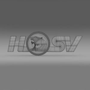 HSV Logo 3D Model - FlatPyramid