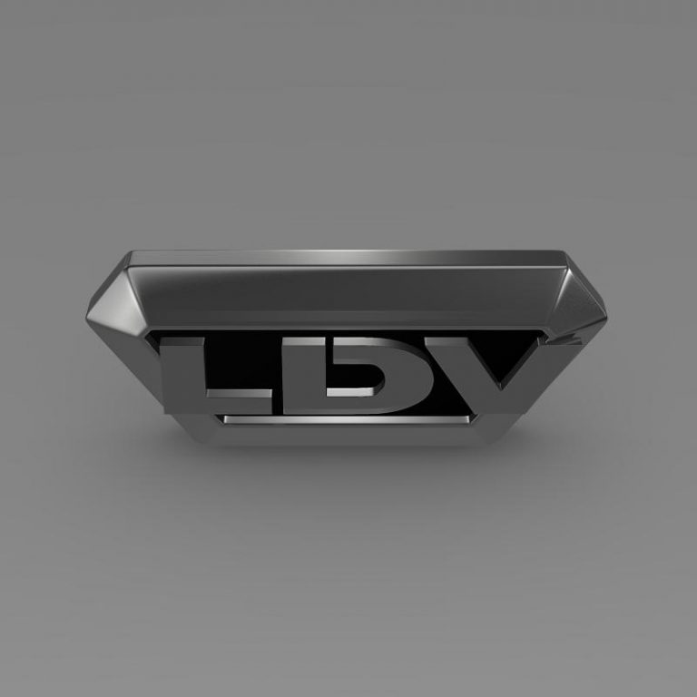 LDV Logo 3D Model - FlatPyramid