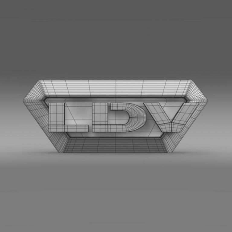 LDV Logo 3D Model - FlatPyramid