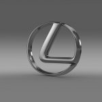 Lexus Logo 3D Model - FlatPyramid