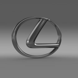 Lexus Logo 3D Model - FlatPyramid