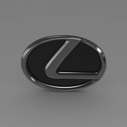 Lexus motors logo 3D Model - FlatPyramid
