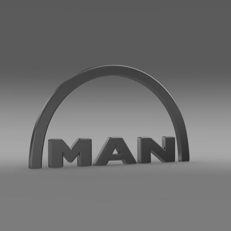MAN Logo 3D Model - FlatPyramid