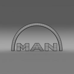 MAN Logo 3D Model - FlatPyramid