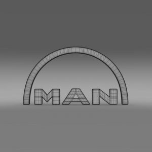 MAN Logo 3D Model - FlatPyramid