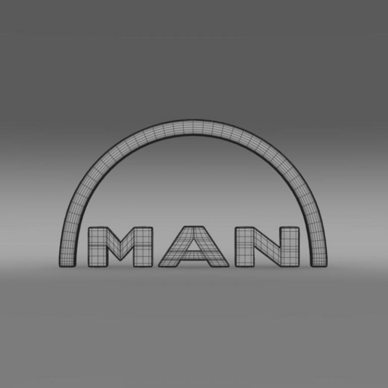 MAN Logo 3D Model - FlatPyramid
