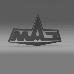 Maz Logo 3D Model - FlatPyramid