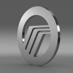 Mercury Logo 3D Model - FlatPyramid