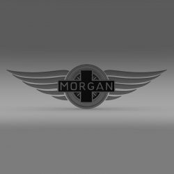 Morgan Logo 3D Model - FlatPyramid