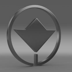 PAZ Logo 3D Model - FlatPyramid