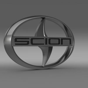 Scion Logo 3D Model - FlatPyramid