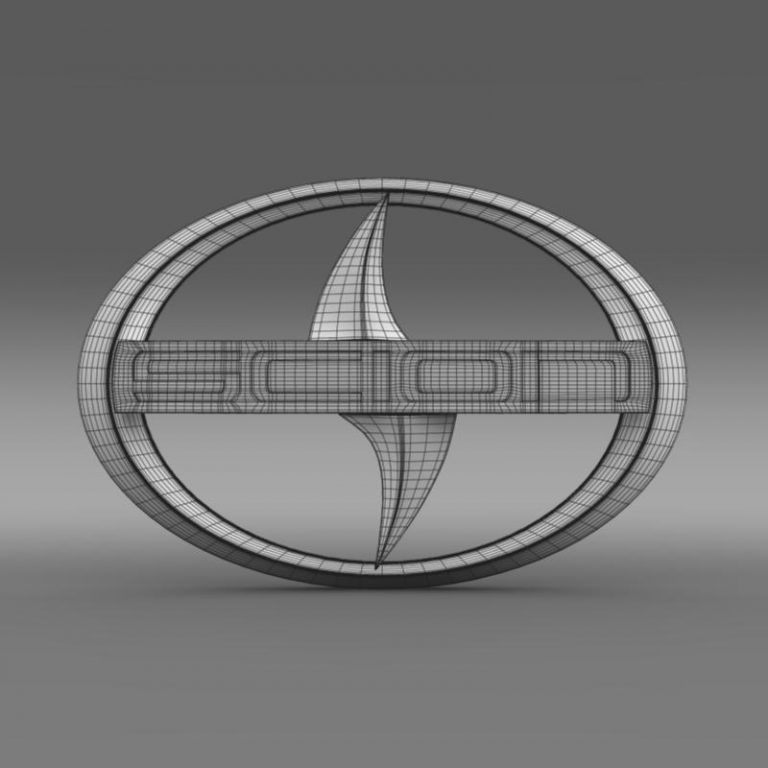 Scion Logo 3D Model - FlatPyramid