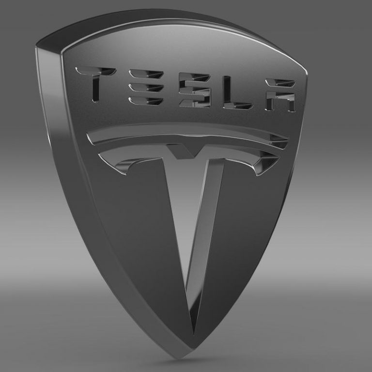 Tesla Logo 3D Model - FlatPyramid