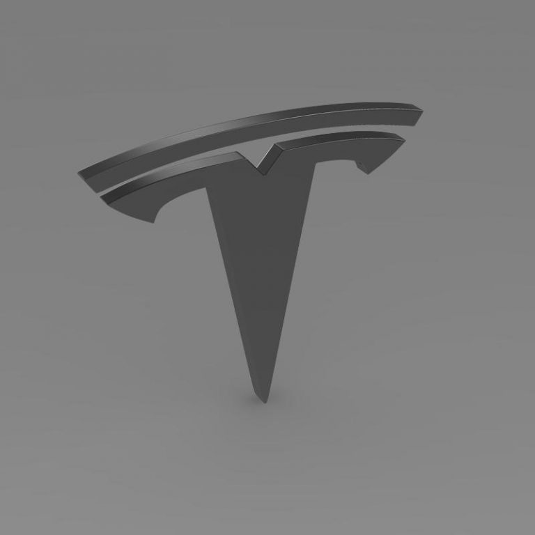 Tesla wheel Logo 3D Model - FlatPyramid