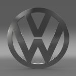 Volkswagen Logo 3D Model - FlatPyramid