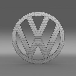 Volkswagen Logo 3D Model - FlatPyramid