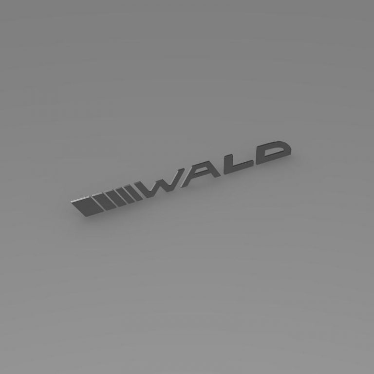 Wald logo 3D Model - FlatPyramid