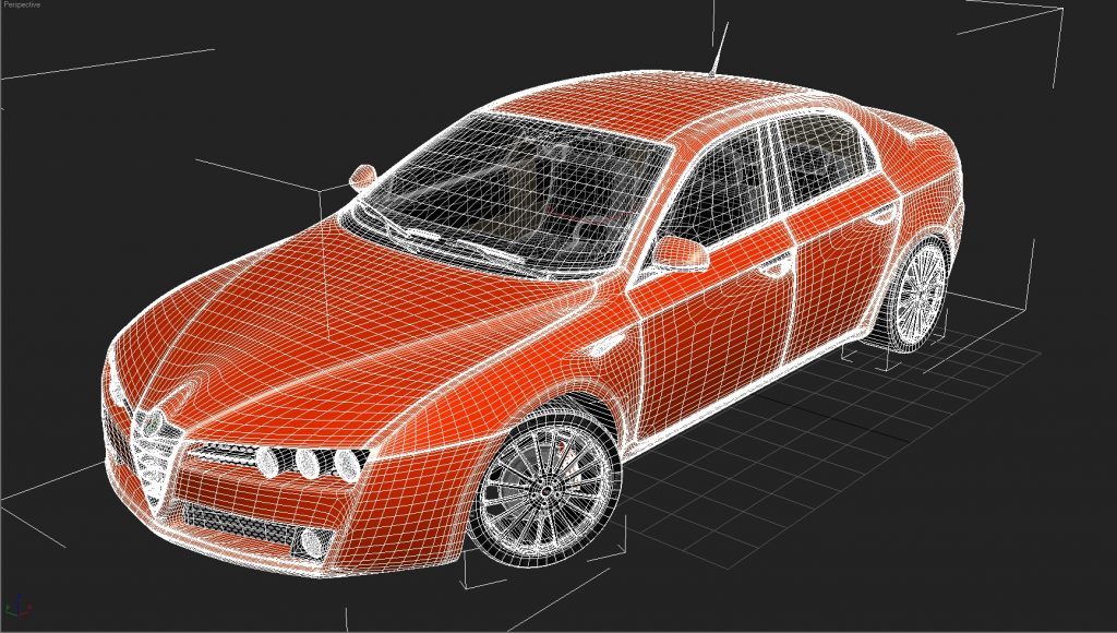 Alfa Romeo 159 3D Model - FlatPyramid