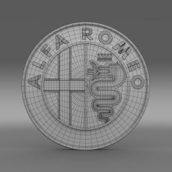 Alfa Romeo Logo 3D Model - FlatPyramid