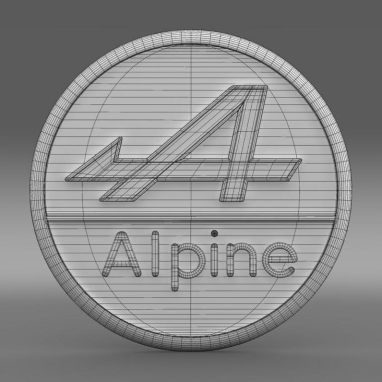 Alpine logo 3D Model - FlatPyramid