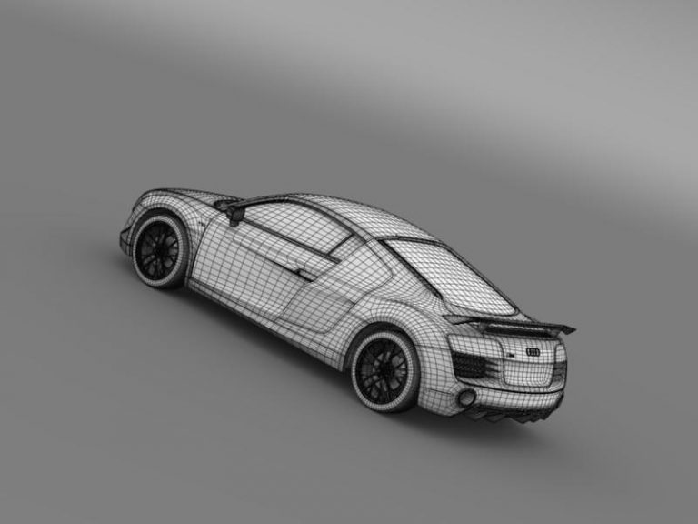 Audi R8 LMX 2014 3D Model - FlatPyramid
