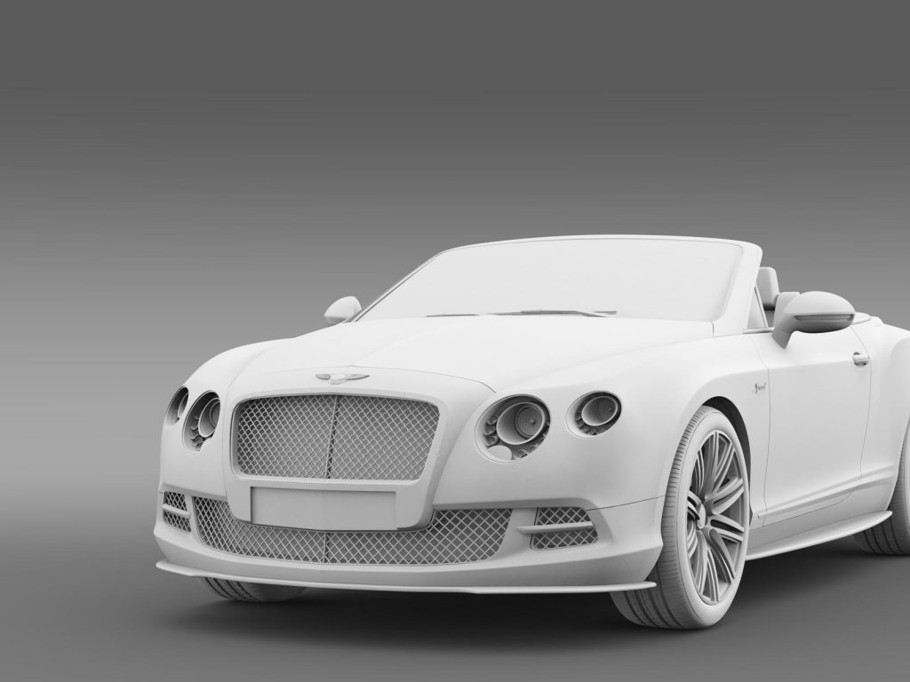 Bentley Continental GT Speed Convertible 2014 3D Model - FlatPyramid